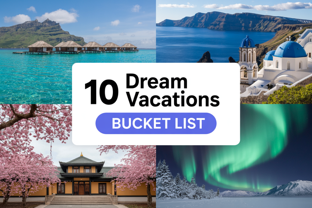 10 Dream Vacations You MUST Have on Your Travel Bucket List ...